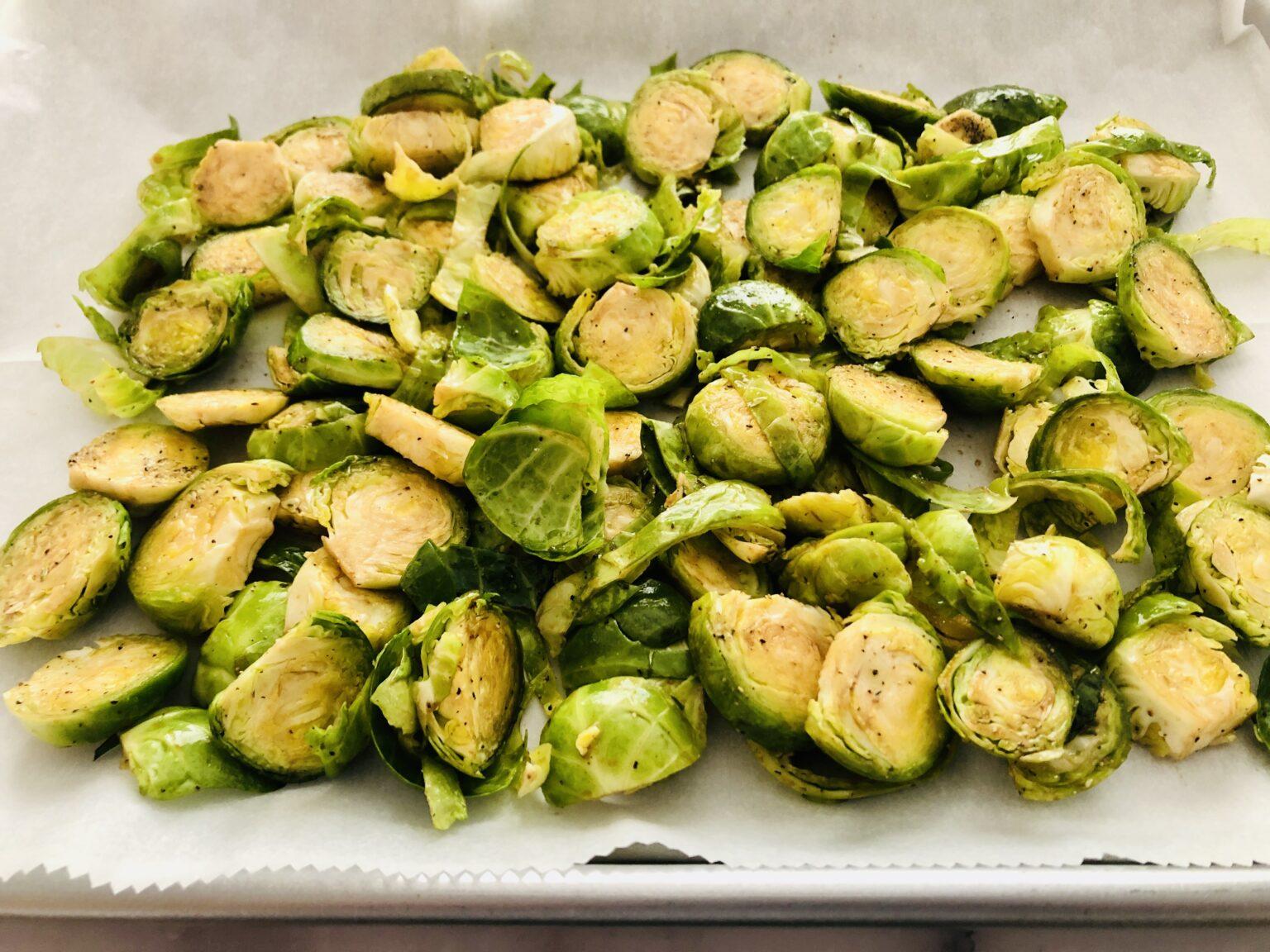 Crispy Oven Roasted Brussel Sprouts | Healthy Foodie